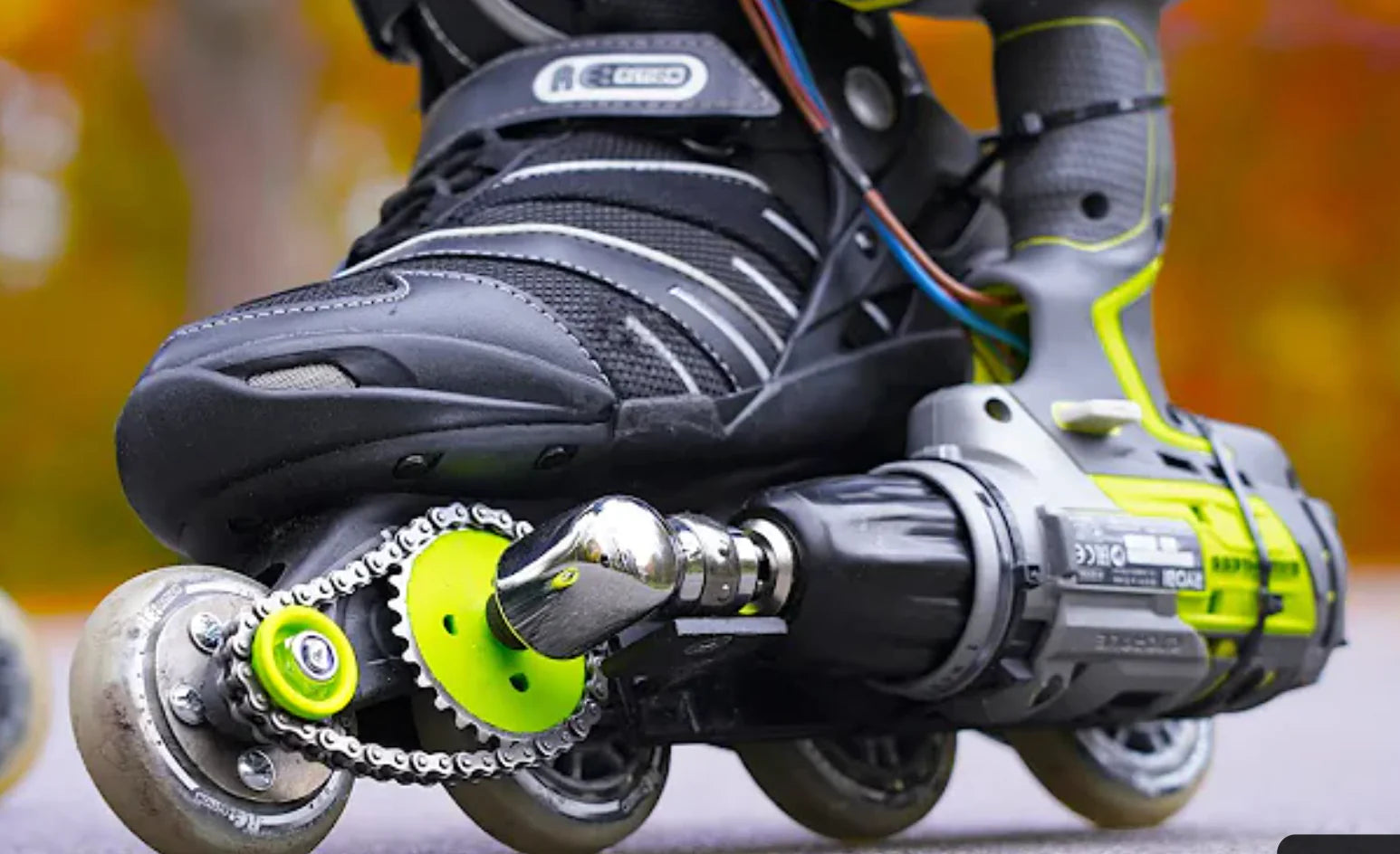 DIY Drill Electric Skates